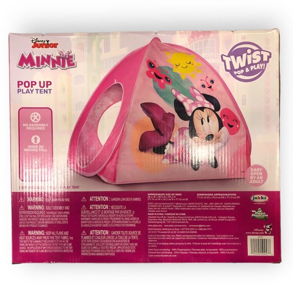 Disney | Toys | New Disney Junior Minnie Mouse Pop Up Play Tent Ages 3 ...